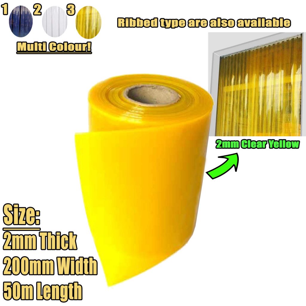 PVC Curtain Yellow Strip - Rubber Product Supplier - EEPO Industrial