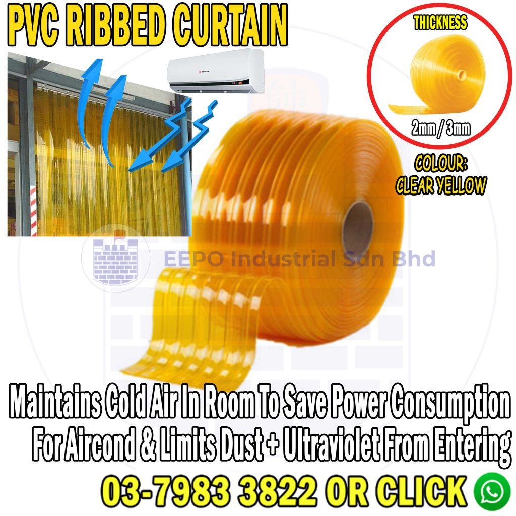 Ribbed PVC Curtain Roll (CLEAR YELLOW) - Rubber Product Supplier - EEPO ...